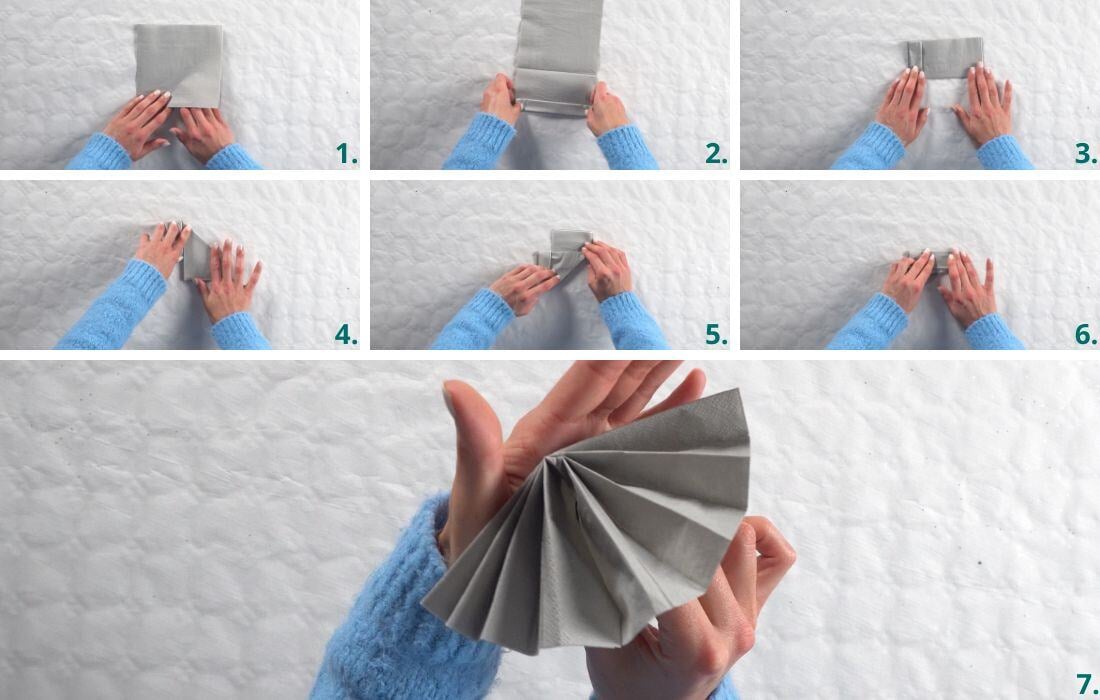 Comment plier une serviette de table : 5 pliages expliqués pas à pas